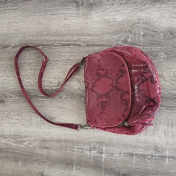 Bags | Genuine Exotic Leather Made In India Creole Python Zip Flap Over ...